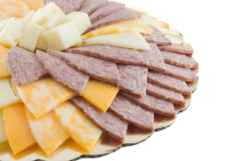 Cheese and Meat Tray stock photo. Image of cater, tray - 9371096