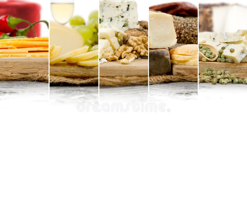 Cheese Mix Stripes stock photo. Image of collection, closeup - 73005832