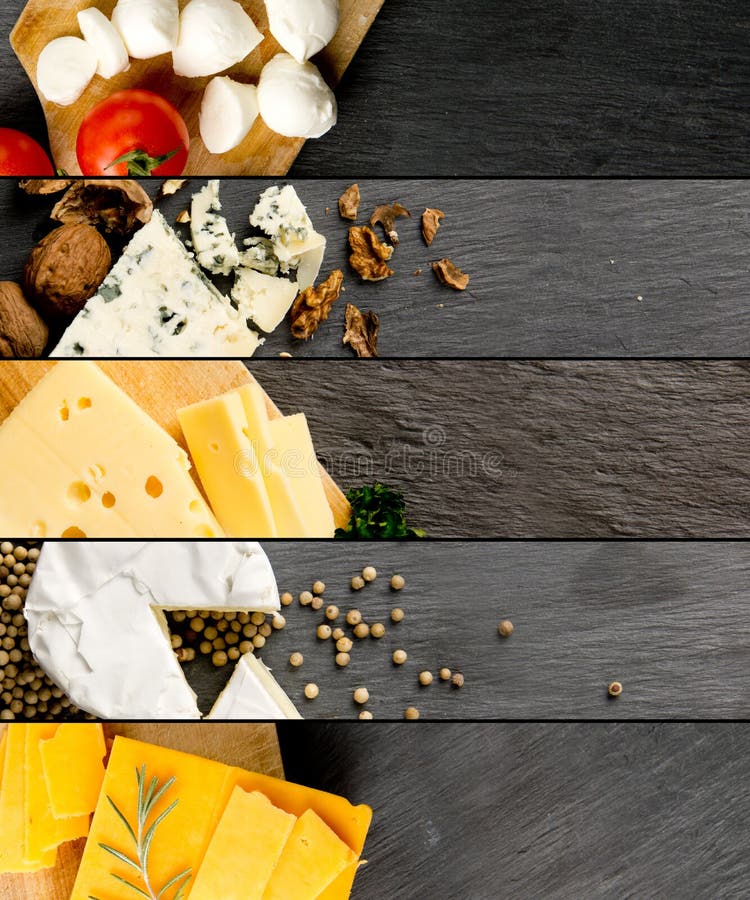 Cheese Mix Stripes stock image. Image of italian, healthy - 87450899