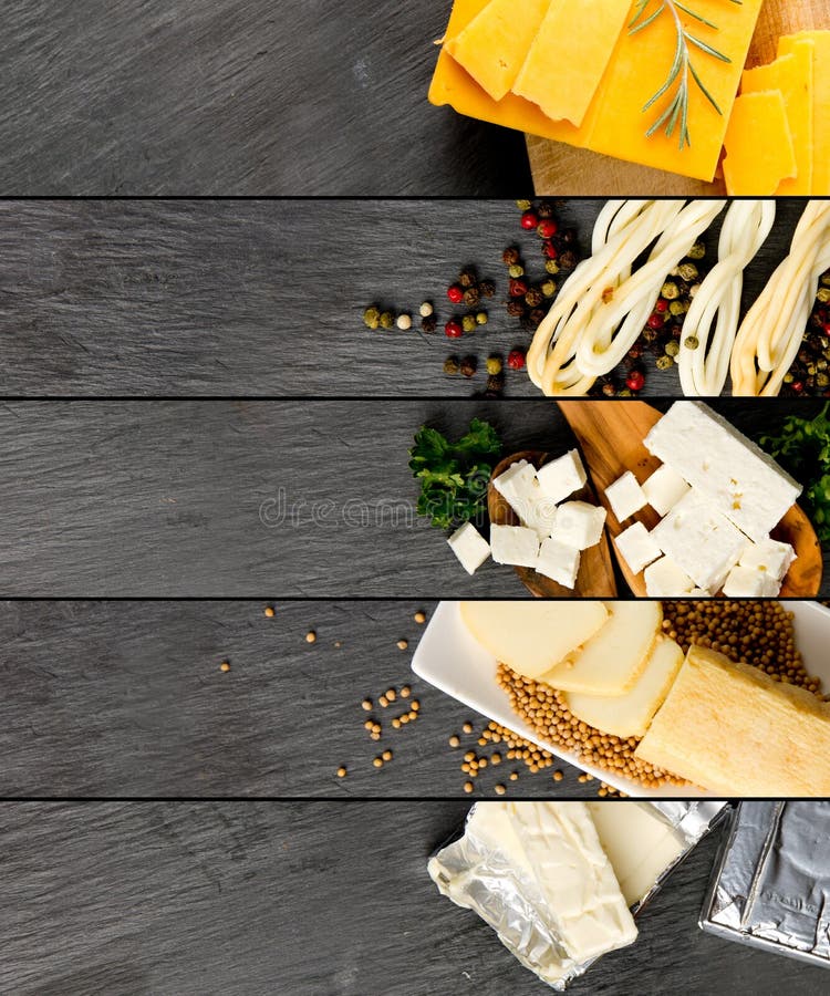 Cheese Mix Stripes stock photo. Image of group, ingredient - 87450956