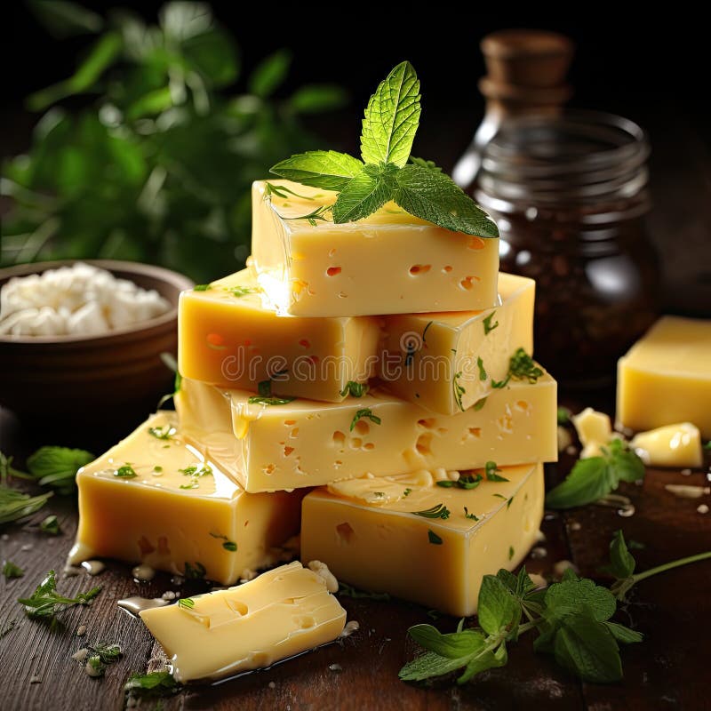 Cheese Mix on Wooden Plate Still-life. Ai Generative. Stock Photo ...