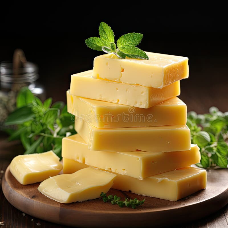 Cheese Mix on Wooden Plate Still-life. Ai Generative. Stock Photo ...