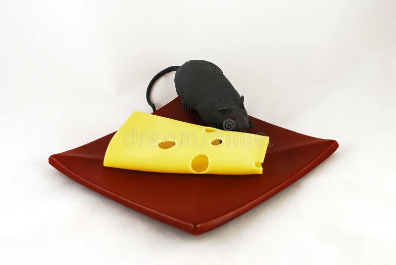 Cheese and a mouse stock image. Image of lunch, snack - 17751775