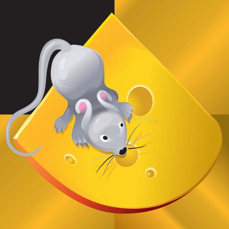 Cheese_and_ mouse stock vector. Illustration of children - 20159774