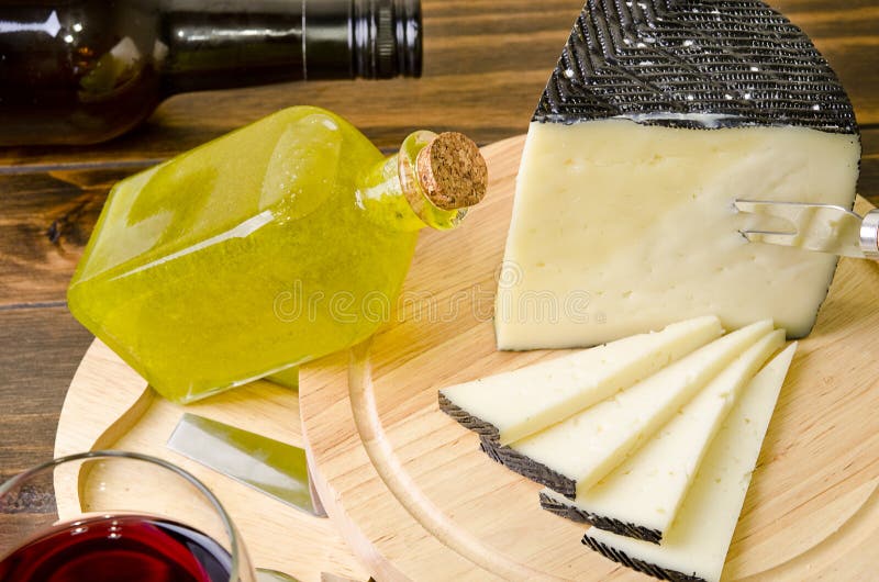 Cheese & oil. stock photo. Image of nutrition, gold - 31397164