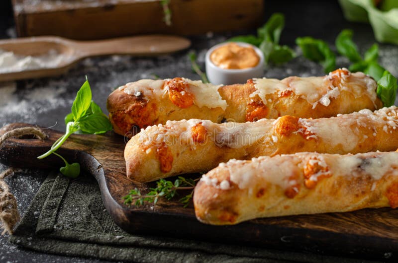 Cheese pastry sticks stock photo. Image of bakery, crust - 183767956