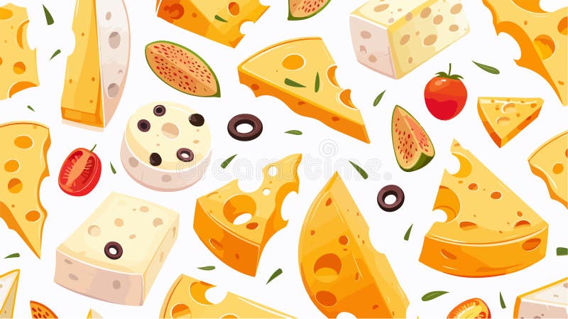 Cheese Pattern Background Wallpaper for Designers and Food Enthusiasts ...