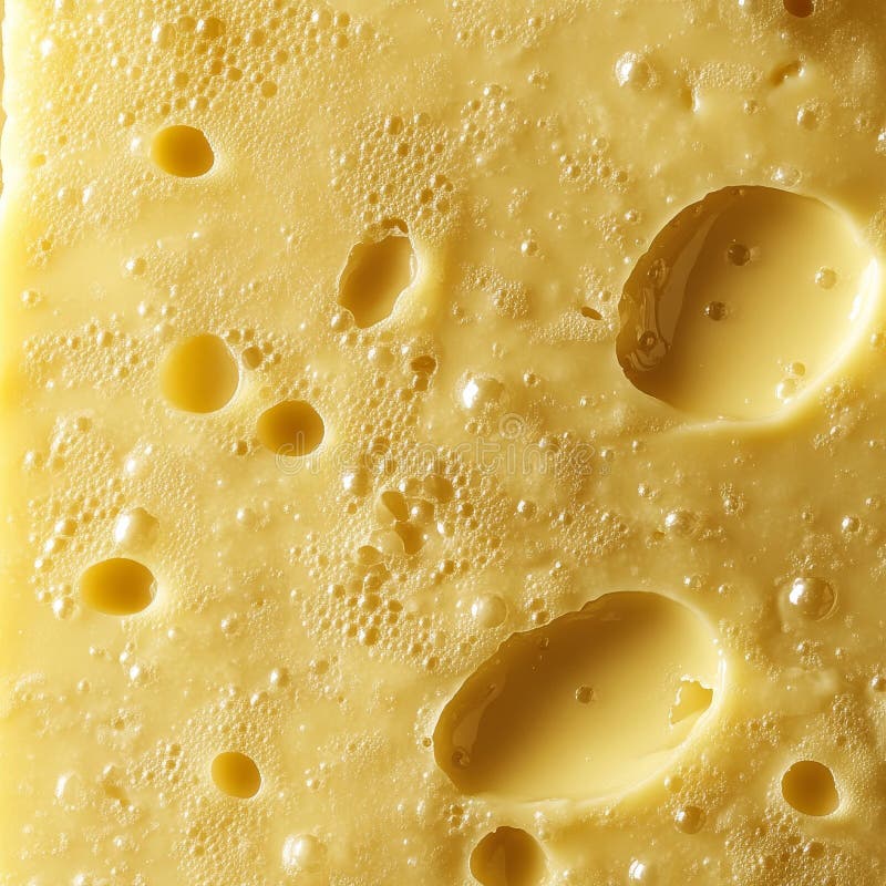 Cheese Pattern with a Close-up View, Featuring a Rich, Smooth Texture ...