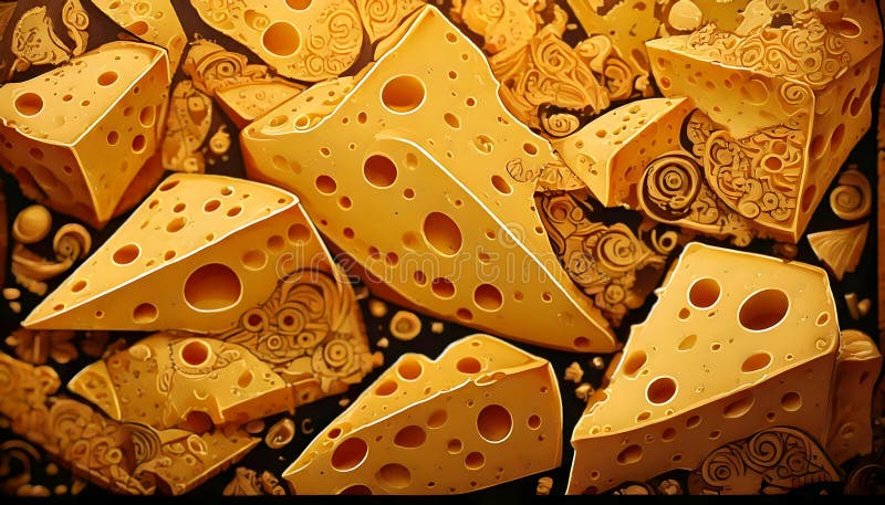 Cheese pattern stock illustration. Illustration of gourmet - 341220912