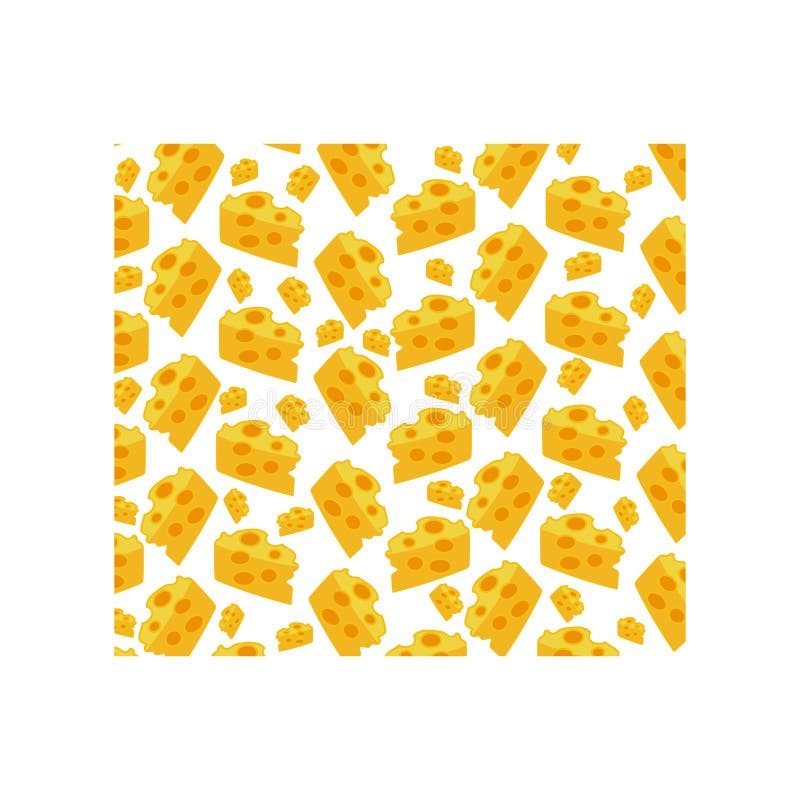 Cheese Pattern Free Vector Illustration Stock Vector - Illustration of ...