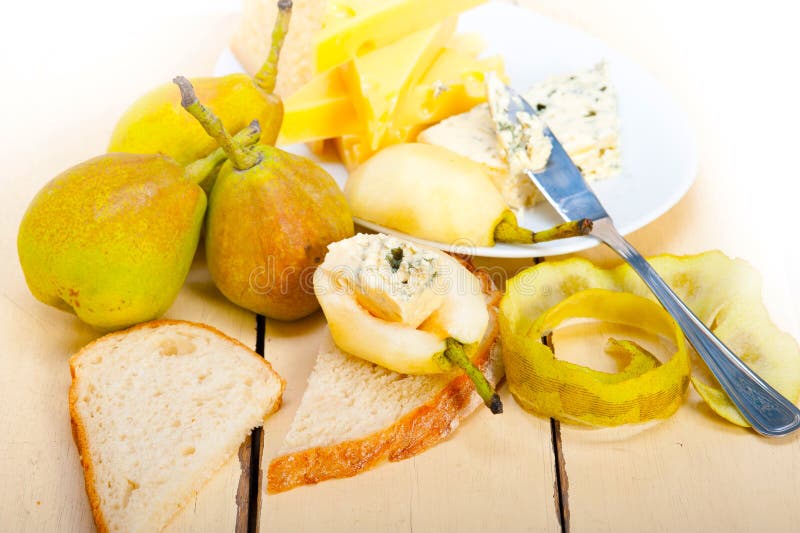 Cheese and pears stock image. Image of rustic, healthy - 248519193