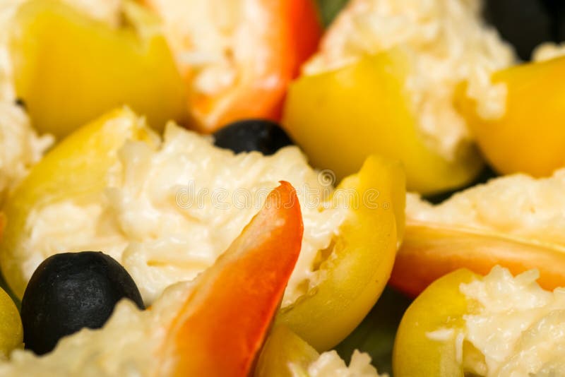 Cheese pepper food stock photo. Image of detail, group - 64651816