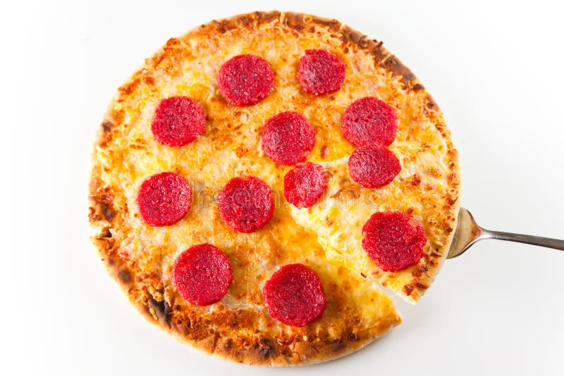 Cheese and pepperoni pizza stock photo. Image of gourmet - 11713290