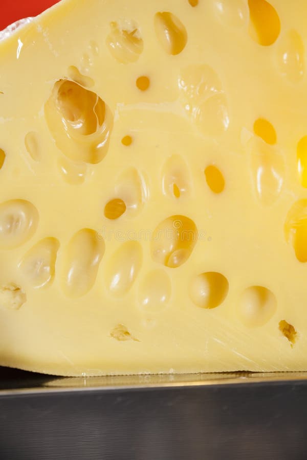 Cheese Pieces Displayed in Shop Stock Photo - Image of display, retail ...