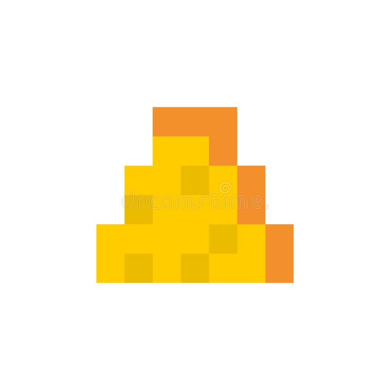 Cheese Pixel Art. 8 Bit Cheese Piece Stock Vector - Illustration of ...
