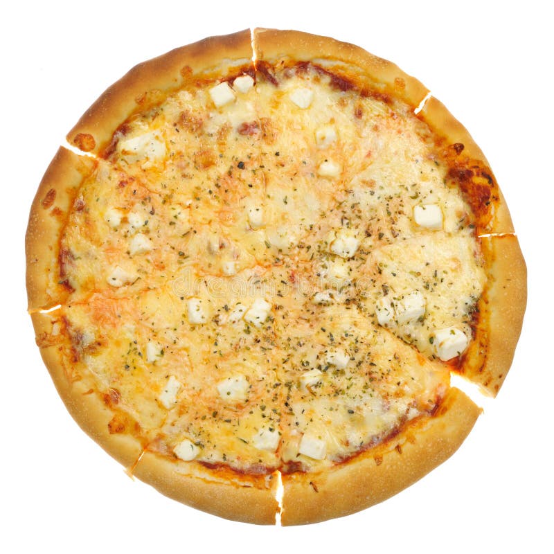 Cheese pizza stock image. Image of isolated, italian, round - 7944971