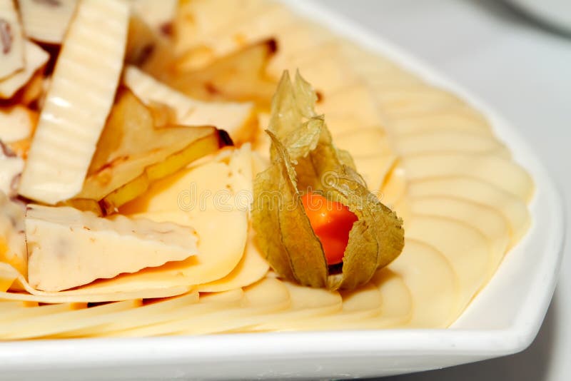 Cheese plate stock photo. Image of cheese, plate, food - 17774314