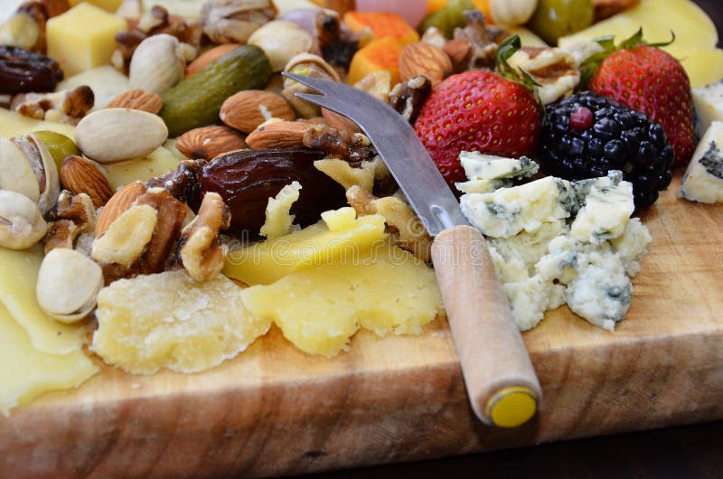 Cheese Plate - Appetizer and Snack Stock Image - Image of appetizer ...