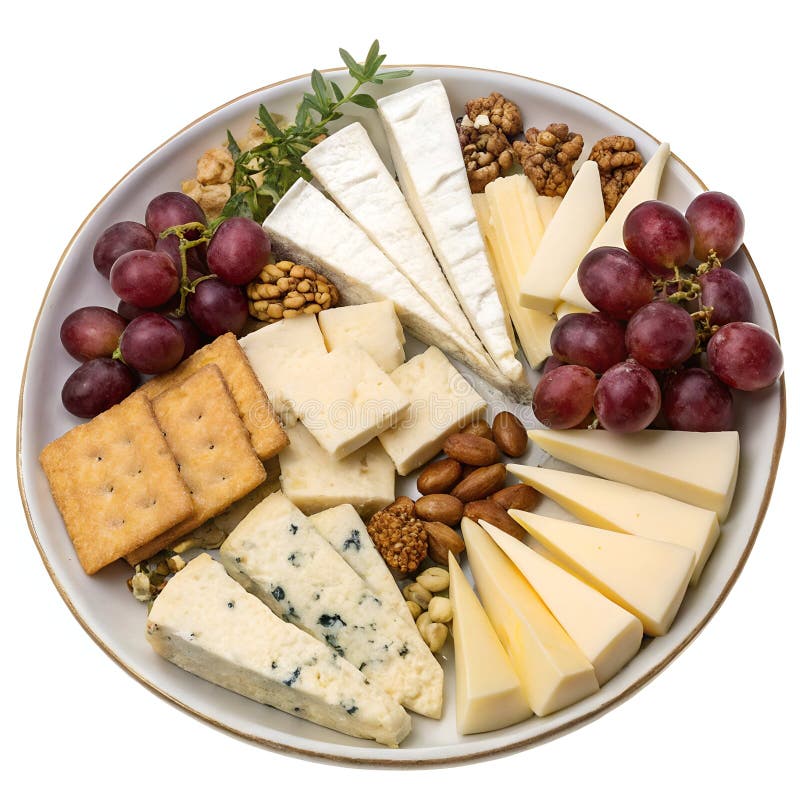 Cheese Plate Front View Full Length Stock Illustration - Illustration ...