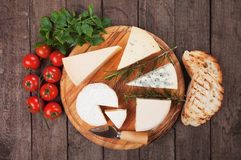 Cheese platter stock photo. Image of cheese, slice, product - 51877110