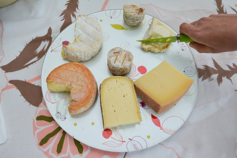 Cheese platter stock image. Image of french, buffet, france - 86448629