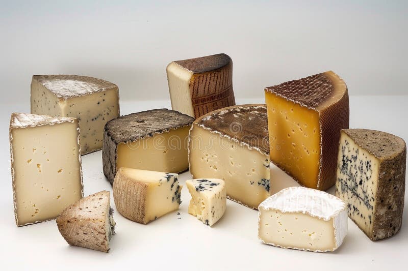 Cheese Platter with Various Types of Cheese, Ideal for Snack or Party ...