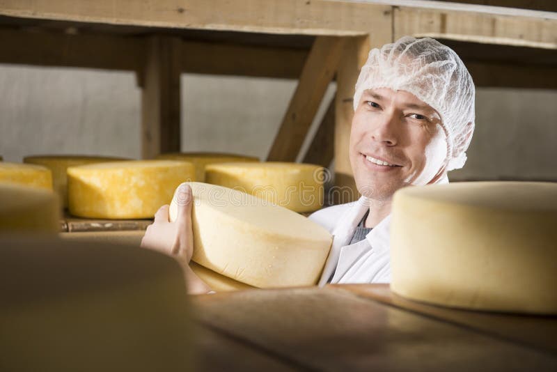 Cheese Production at Factory Stock Photo - Image of commercial ...