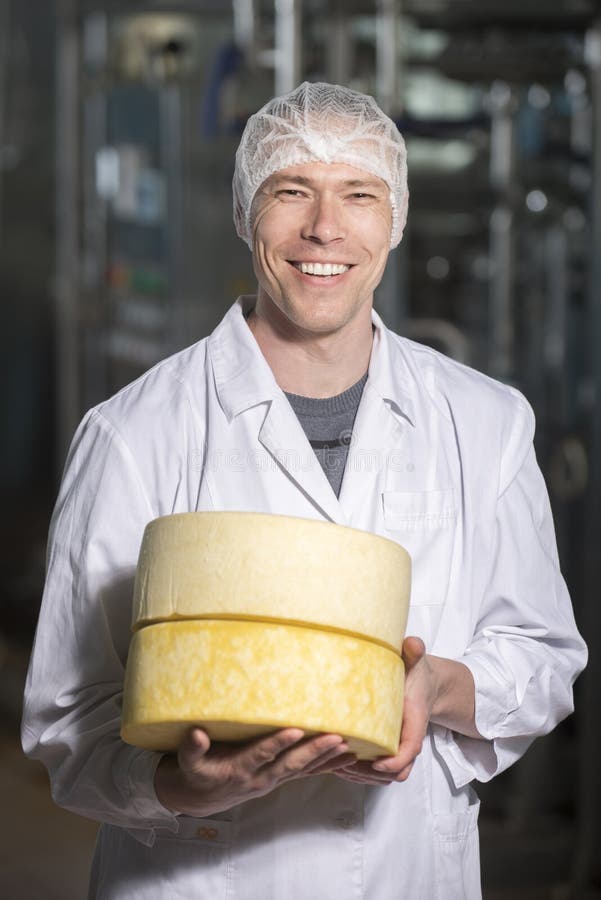 Cheese Production at Factory Stock Image - Image of occupation ...
