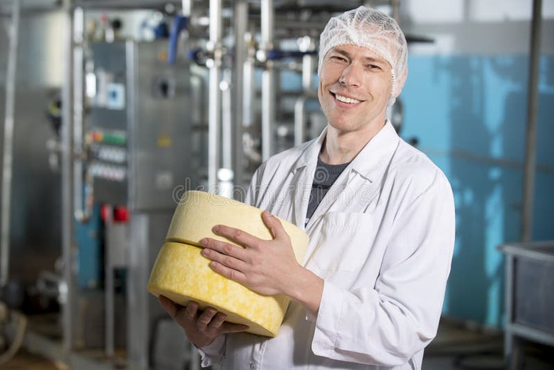 Cheese Production at Factory Stock Photo - Image of plant, food: 76334328