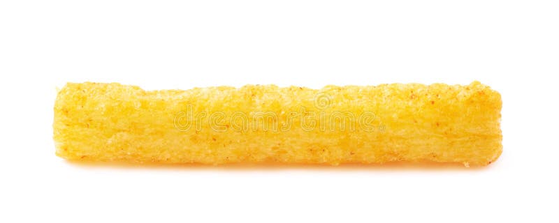 Cheese puff stick isolated stock image. Image of potato - 65939743