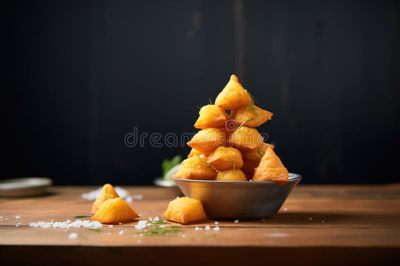 Cheese Puffs Stacked in a Pyramid Shape Stock Photo - Image of crunchy ...