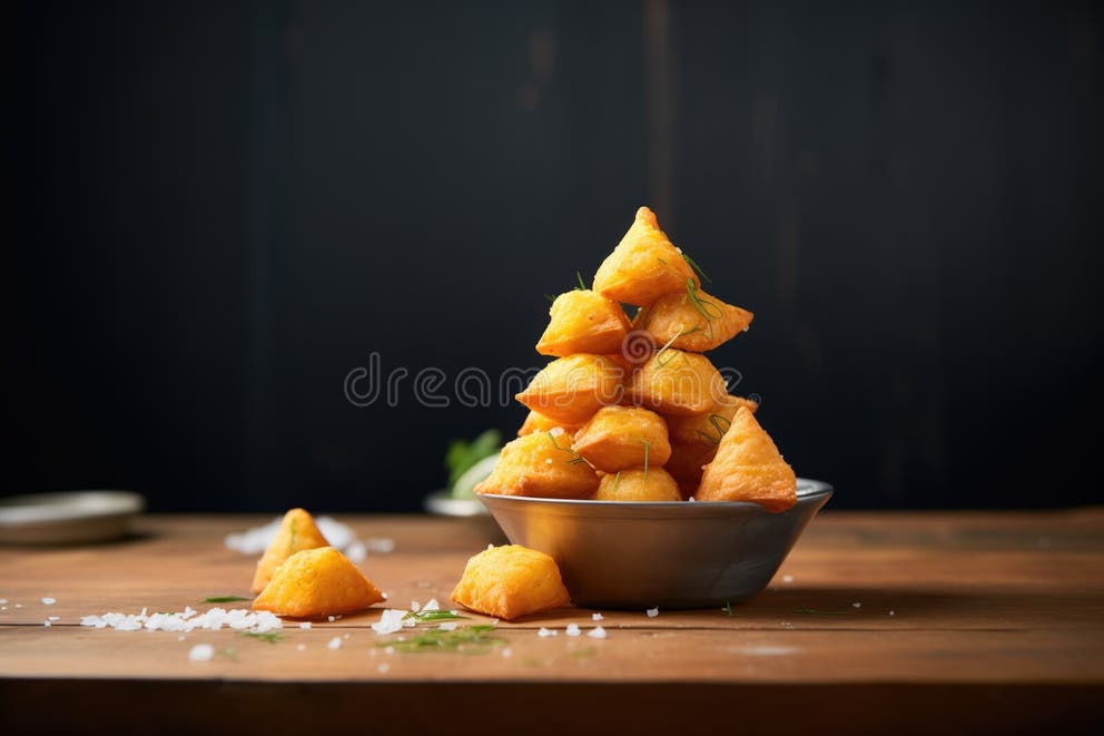 Cheese Puffs Stacked in a Pyramid Shape Stock Photo - Image of crunchy ...