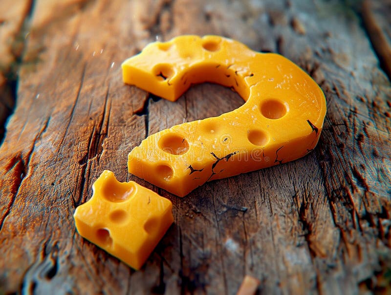 Cheese is a Question Mark in the Kitchen Interior Stock Illustration ...