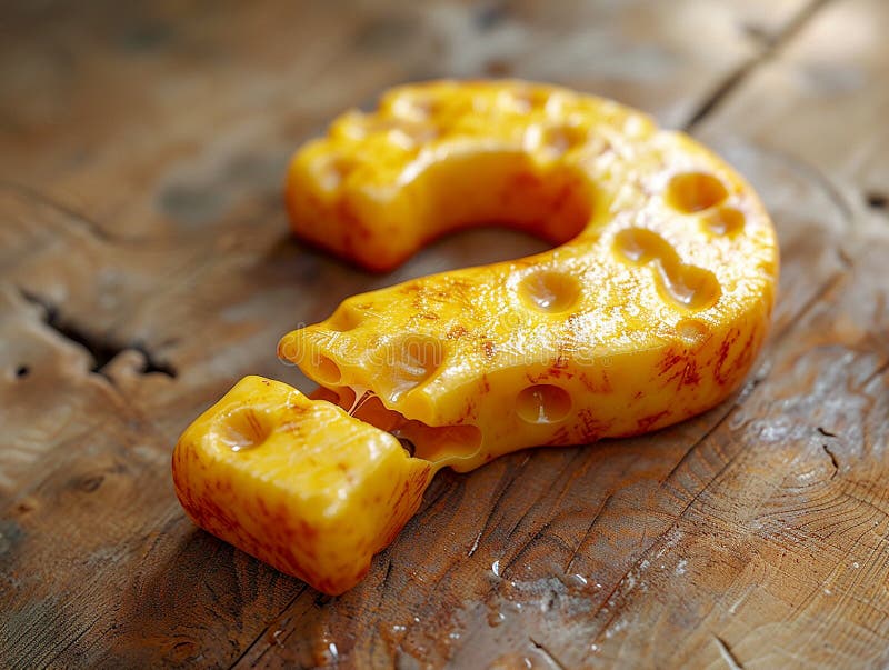 Cheese is a Question Mark in the Kitchen Interior Stock Illustration ...