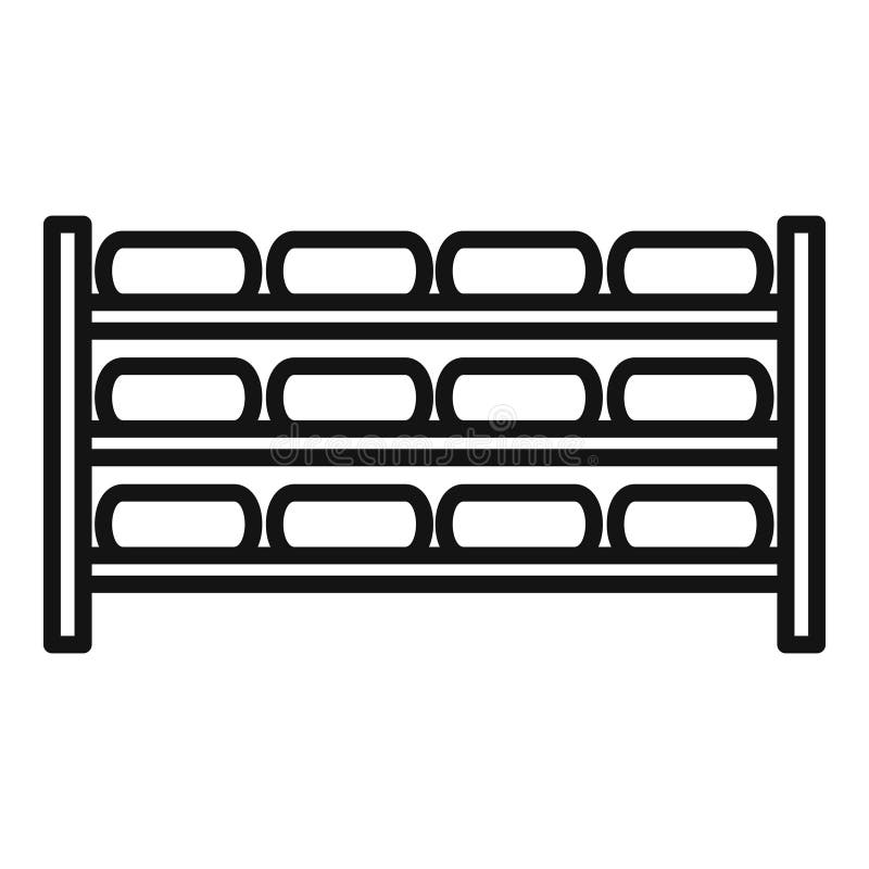 Cheese Rack Icon Outline Vector. Milk Food Stock Vector - Illustration ...