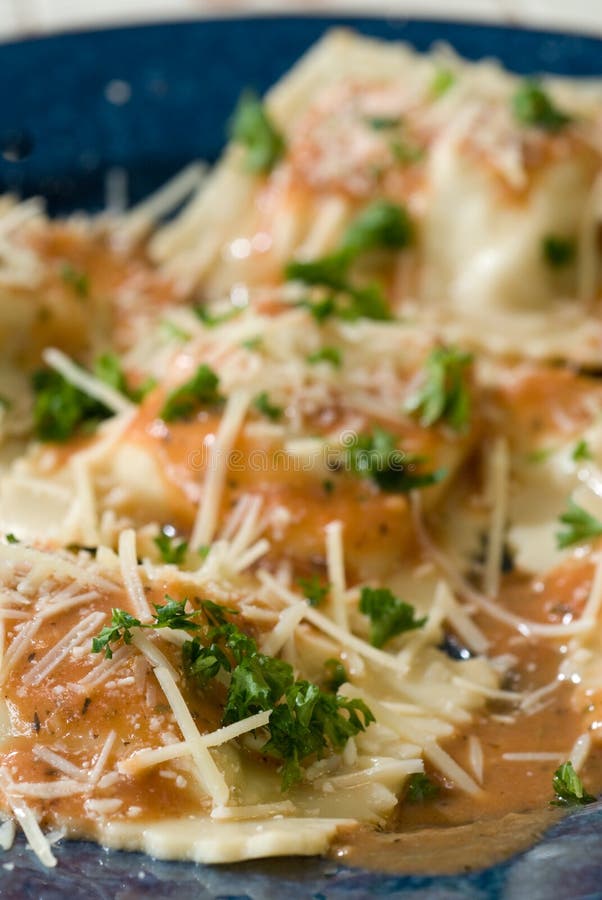 Cheese ravioli stock image. Image of marinara, italian - 14483735