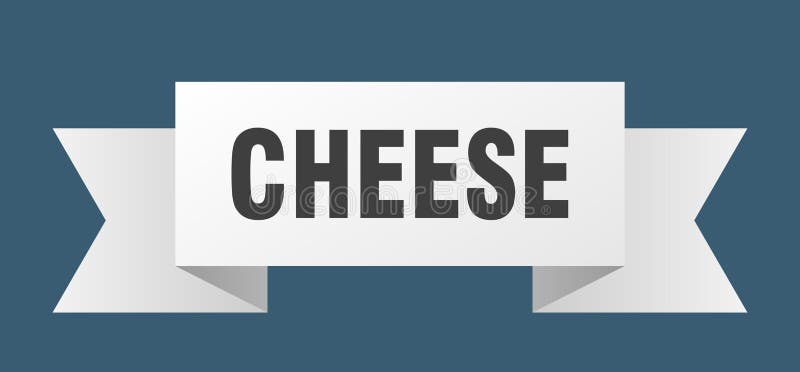 Cheese ribbon. stock vector. Illustration of label, banner - 191260470