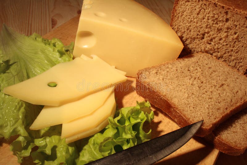 Cheese and Rye-Bread stock photo. Image of design, supper - 4259810