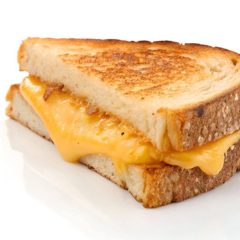 Cheese and Sandwich with Cheese Isolated on White Stock Vector ...