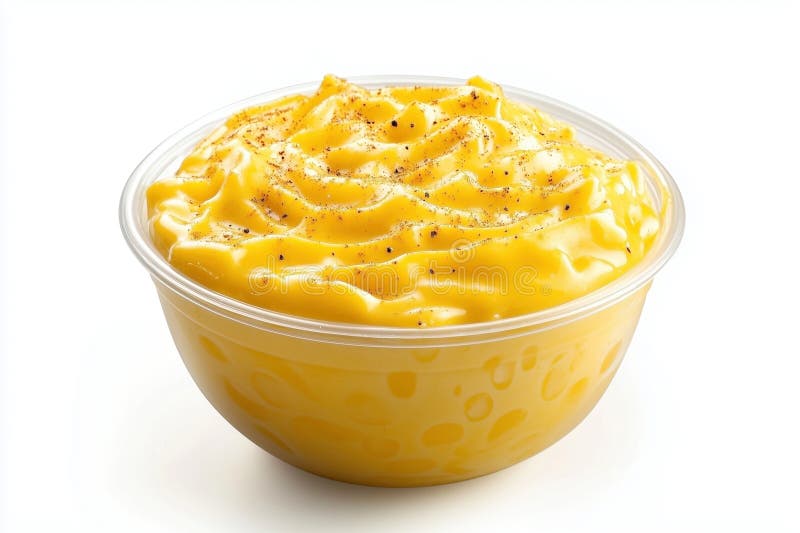 Cheese Sauce in a Small Plastic Cup Container Ai Photo Stock ...