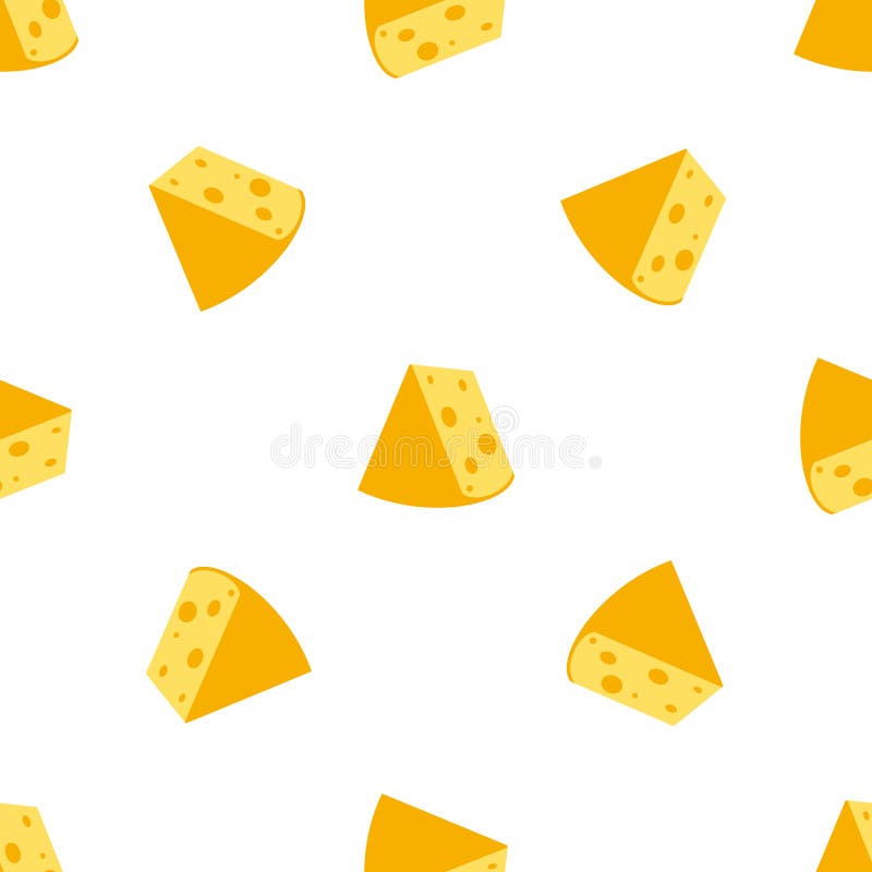 Cheese seamless pattern stock illustration. Illustration of mozzarella ...