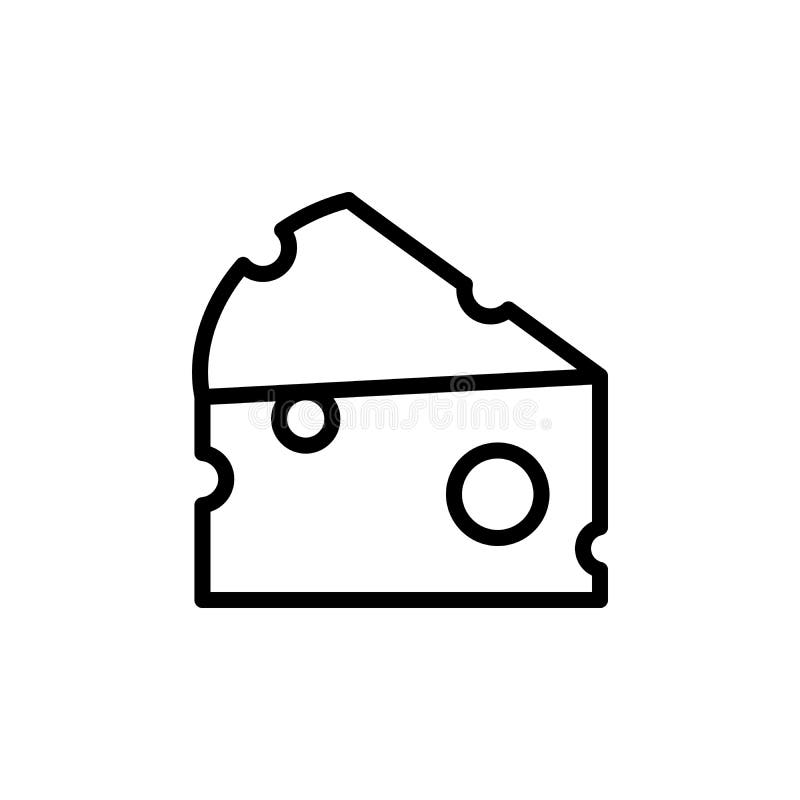 Cheese Slice, Cheese Grater Icon. Simple Line, Outline Vector Elements ...