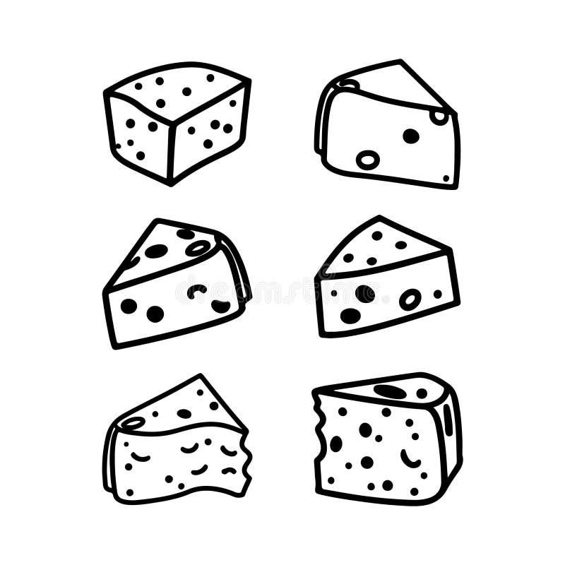 Cheese Slice Silhouette Vector File Illustration Stock Vector ...