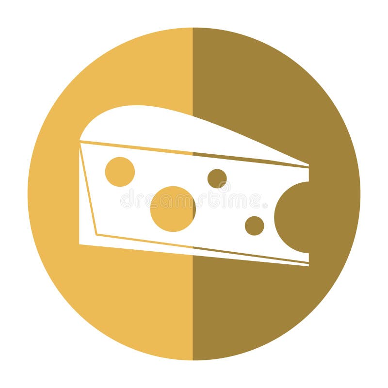 Cheese slice snack shadow stock vector. Illustration of design - 87201096