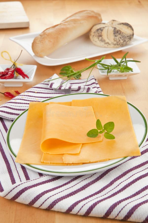 Cheese slices. stock image. Image of appetizer, eating - 19487975