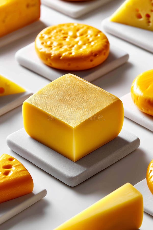 Set of Various Round Croissants, Trendy Baked Sweet Pastry Stock Photo ...