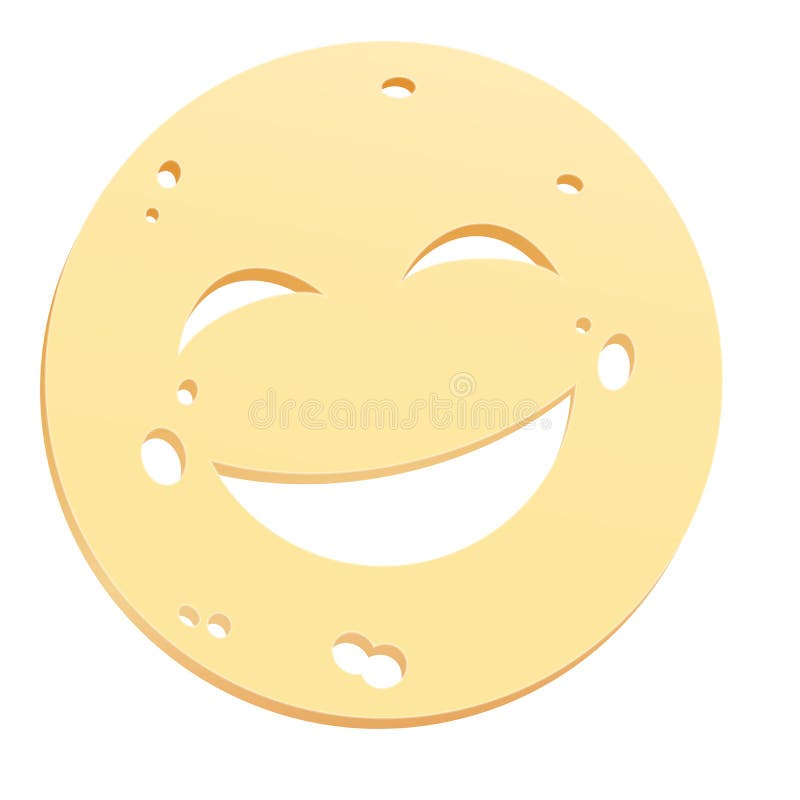 Cheese Smiley stock vector. Illustration of laughing - 43449307
