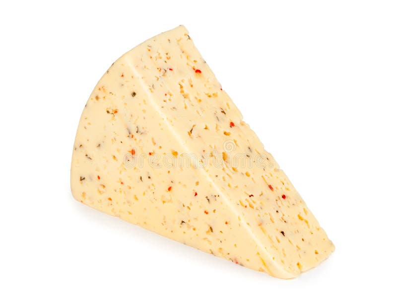 Cheese with spices stock photo. Image of isolated, product - 34134888