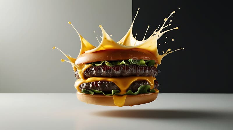 "Cheese Splash Effects for Hot Dogs and Burger Photography Stock ...