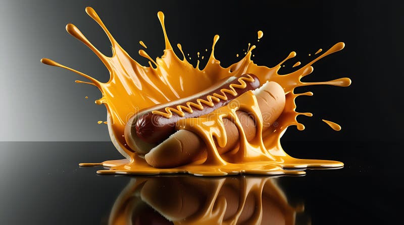 "Cheese Splash Effects for Hot Dogs and Burger Photography Stock ...